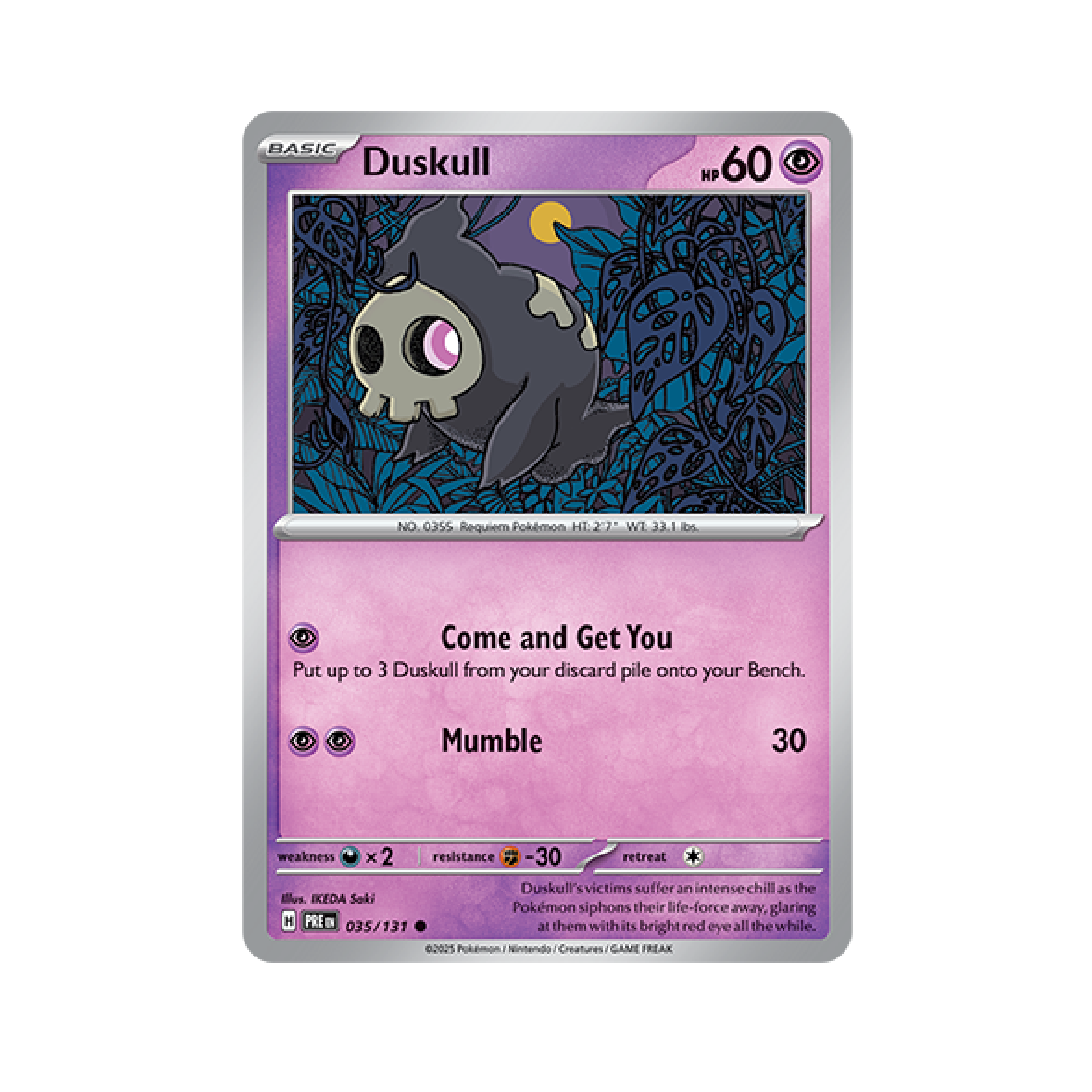 Prismatic Evolutions Duskull #35 - Pokeverse