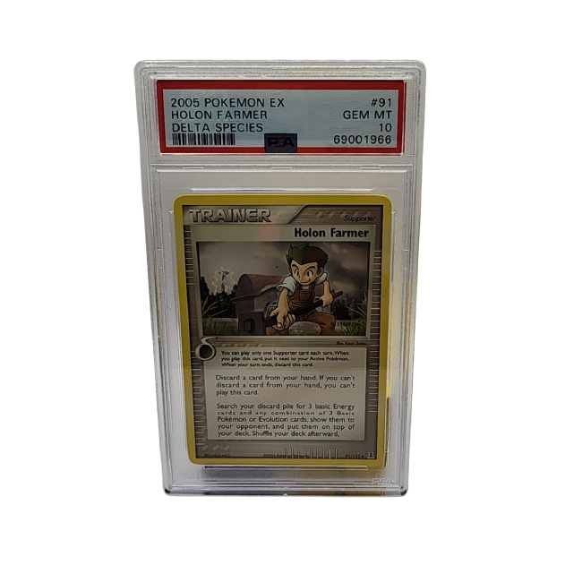 2005 Pokemon EX Delta Holon Farmer #91 PSA 10 - Pokeverse