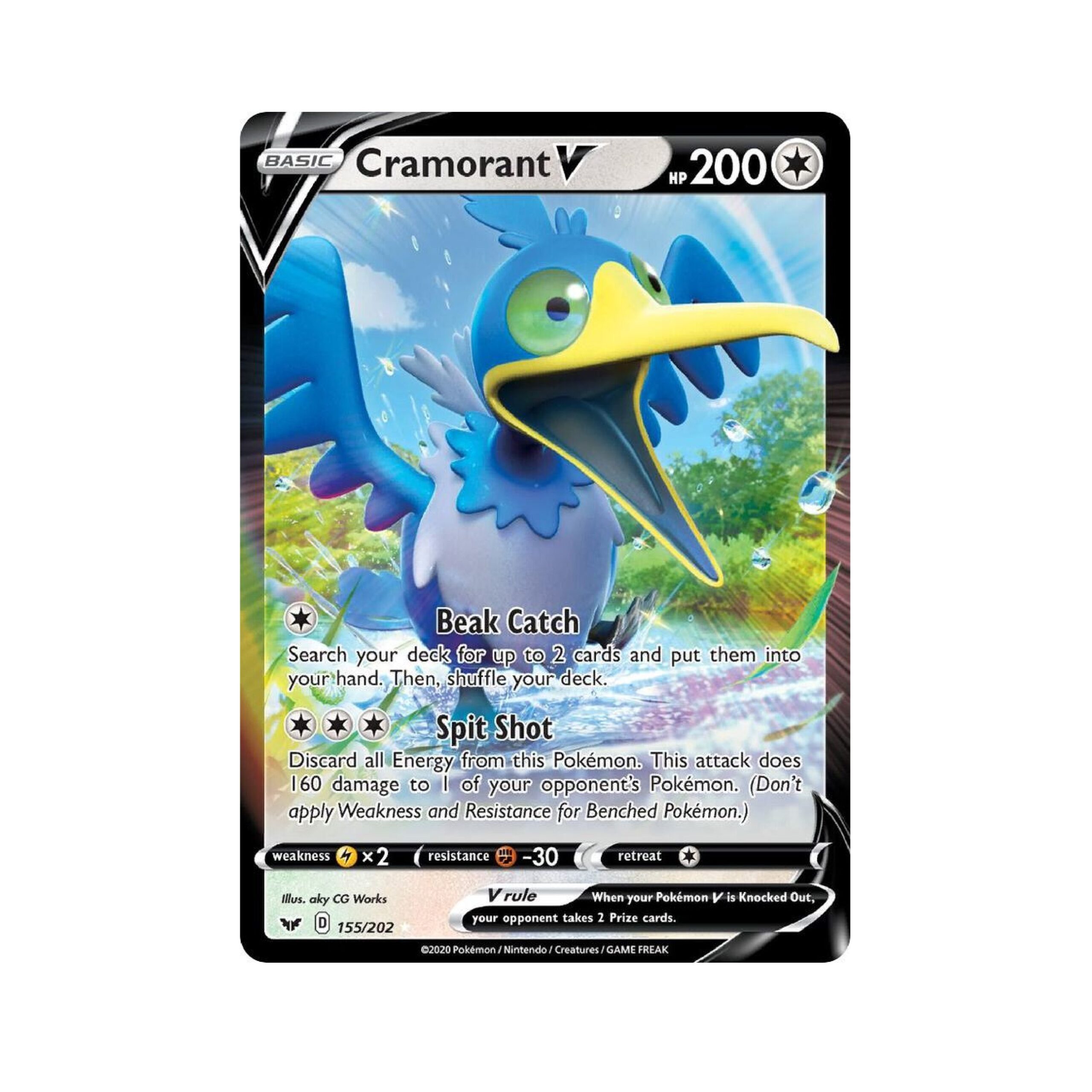 Sword & Shield Cramorant V #155 - Pokeverse