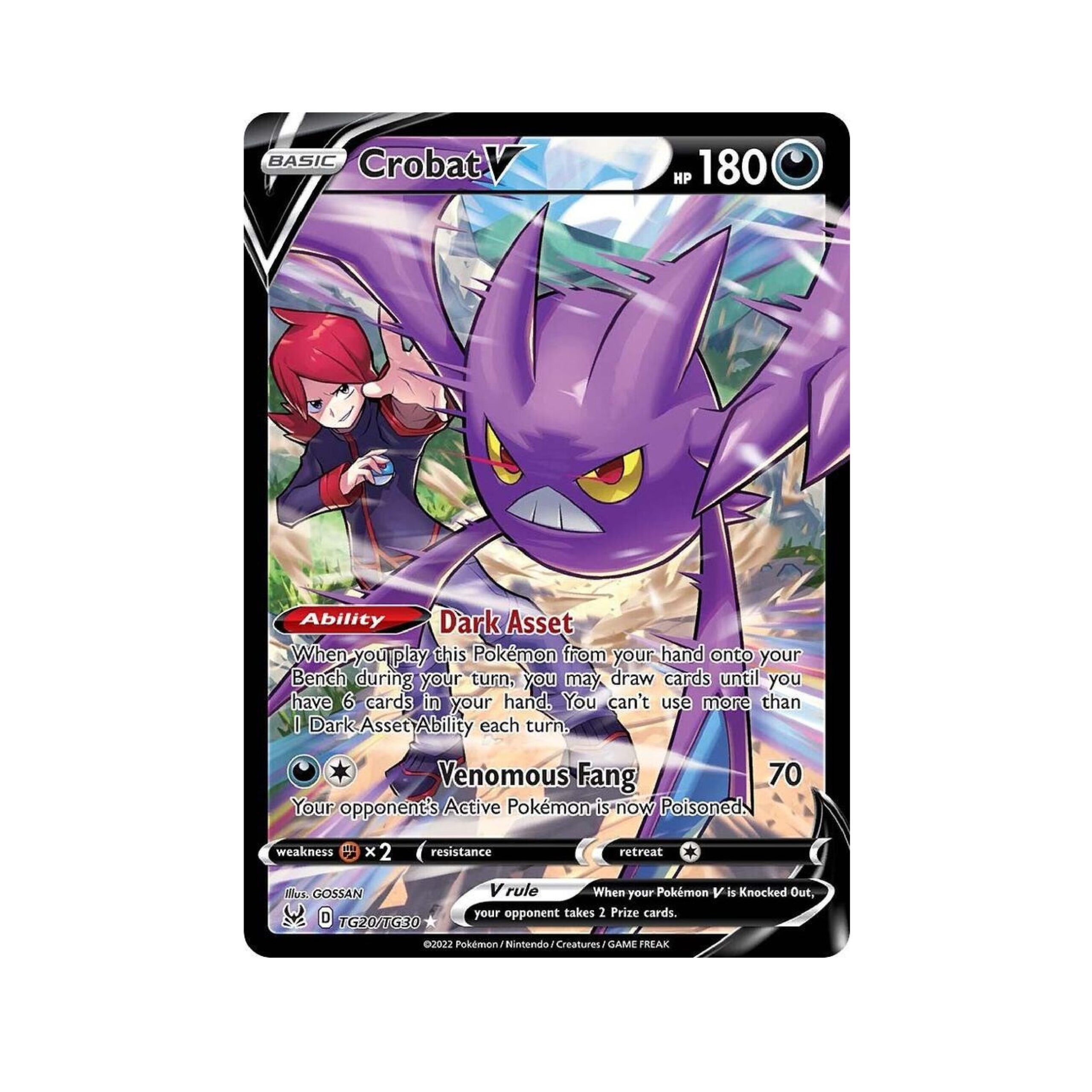 Lost Origin Crobat V #TG20 - Pokeverse