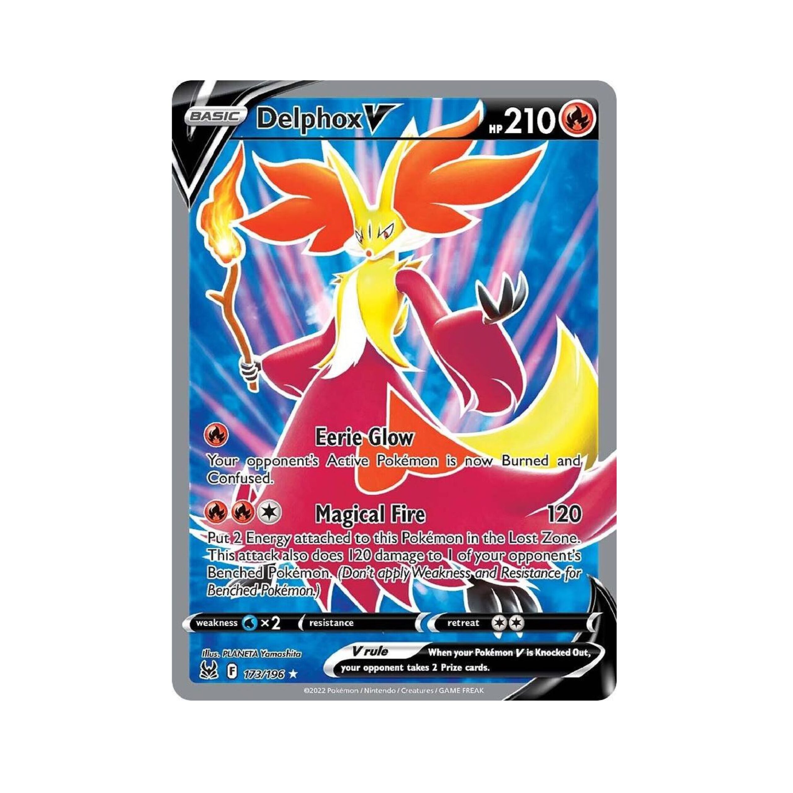 Lost Origin Delphox V #173 - Pokeverse