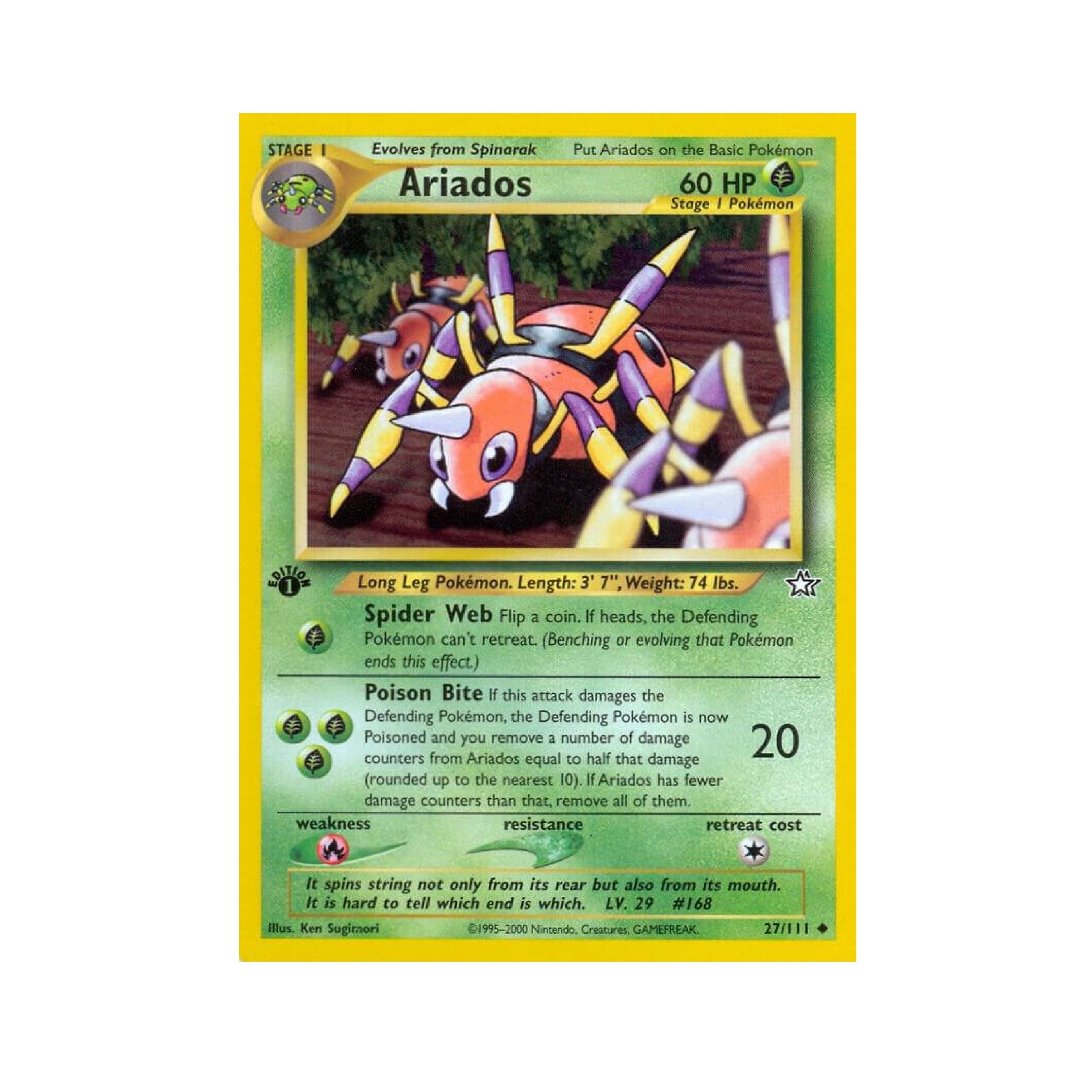 Neo Genesis Ariados #27 1st Edition | Pokeverse