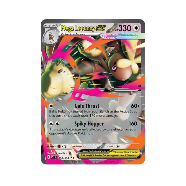 Phantasmal Flames Mega Lopunny EX #84 | Pokeverse