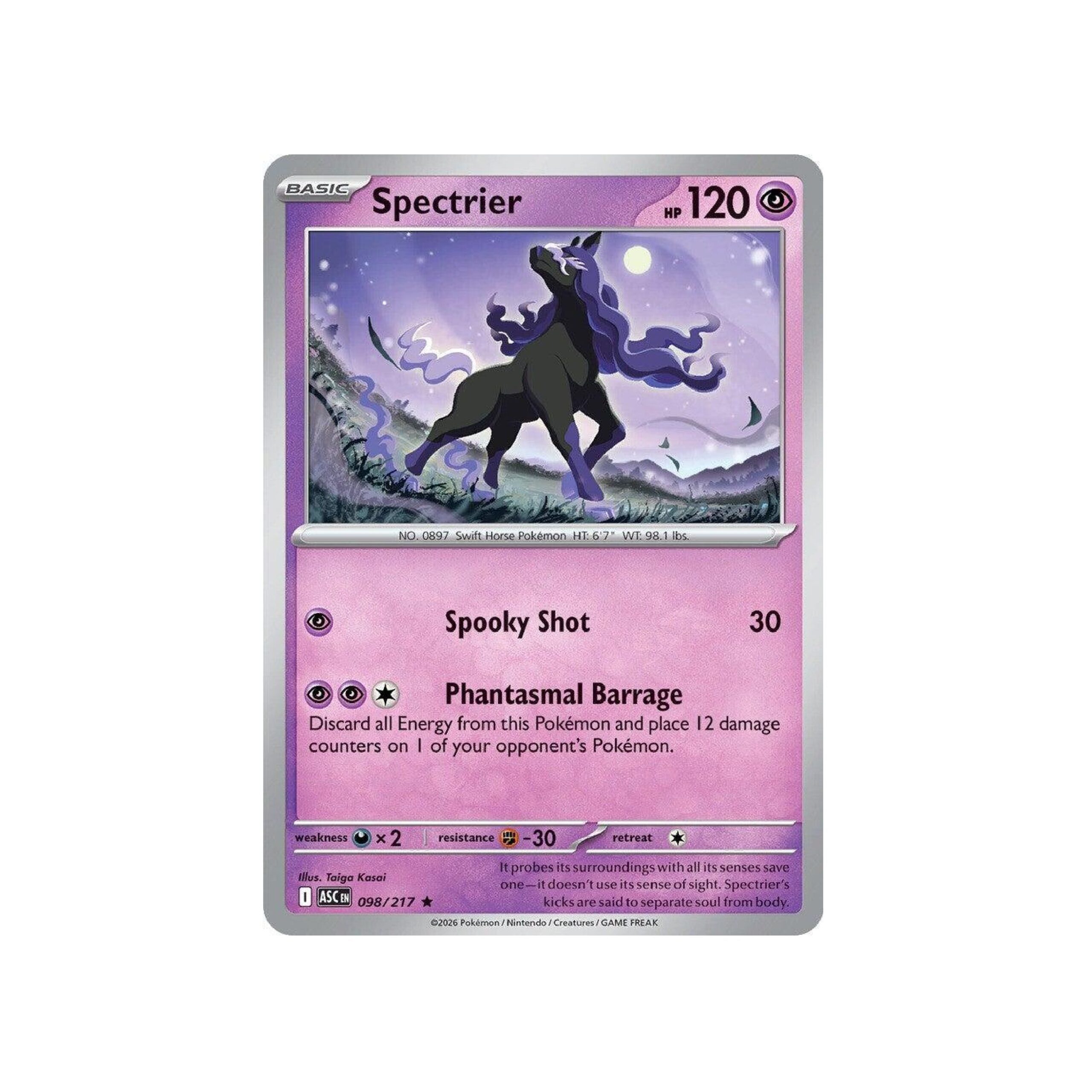 Ascended Heroes Spectrier #98 | Pokeverse